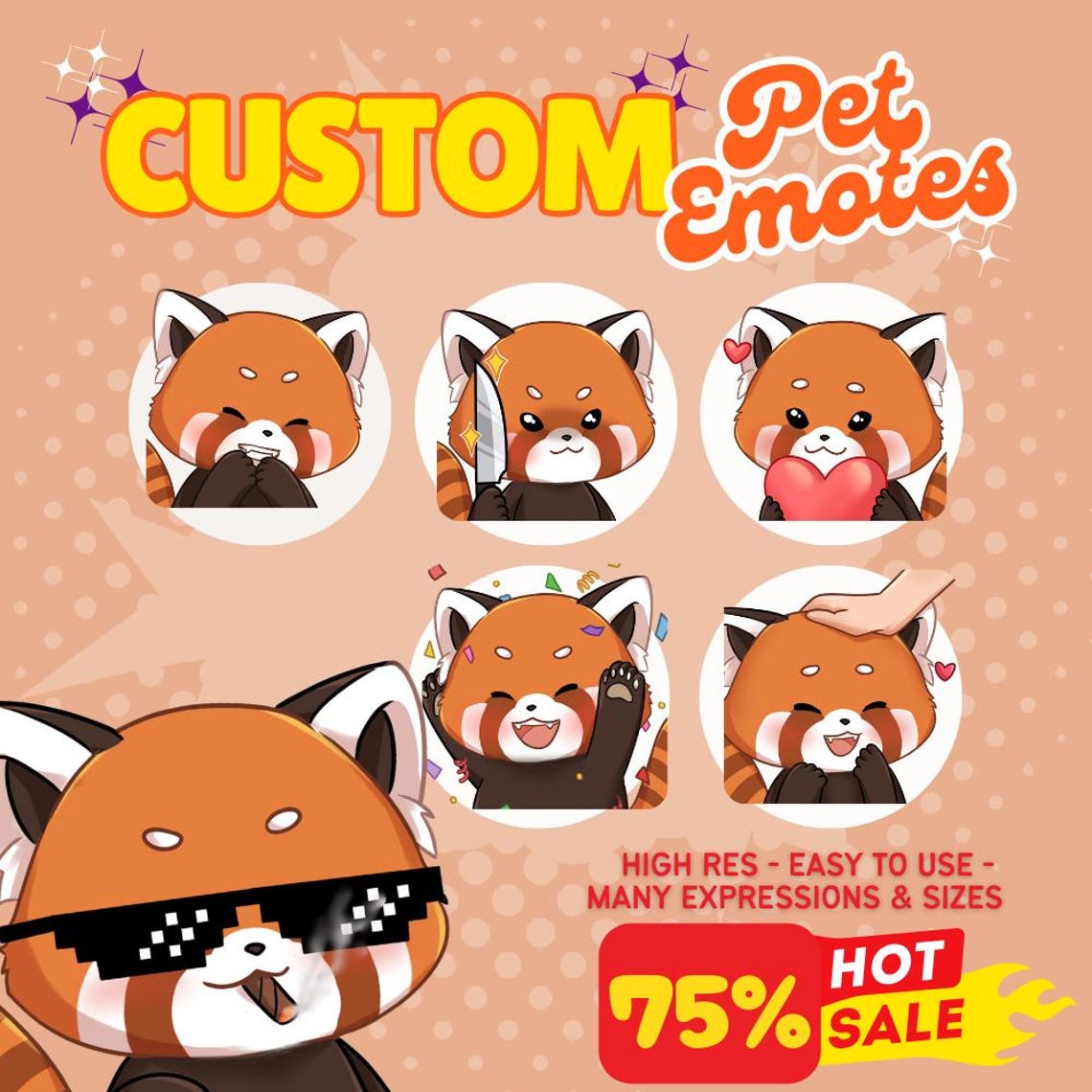 Pets Emote Twitch Emote Youtube Emote Discord Emote Streamer Emote Pet ...