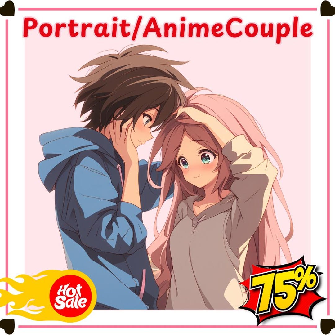 Custom Chibi Anime Portrait, Chibi Anime Couple, Custom Chibi/anime ...