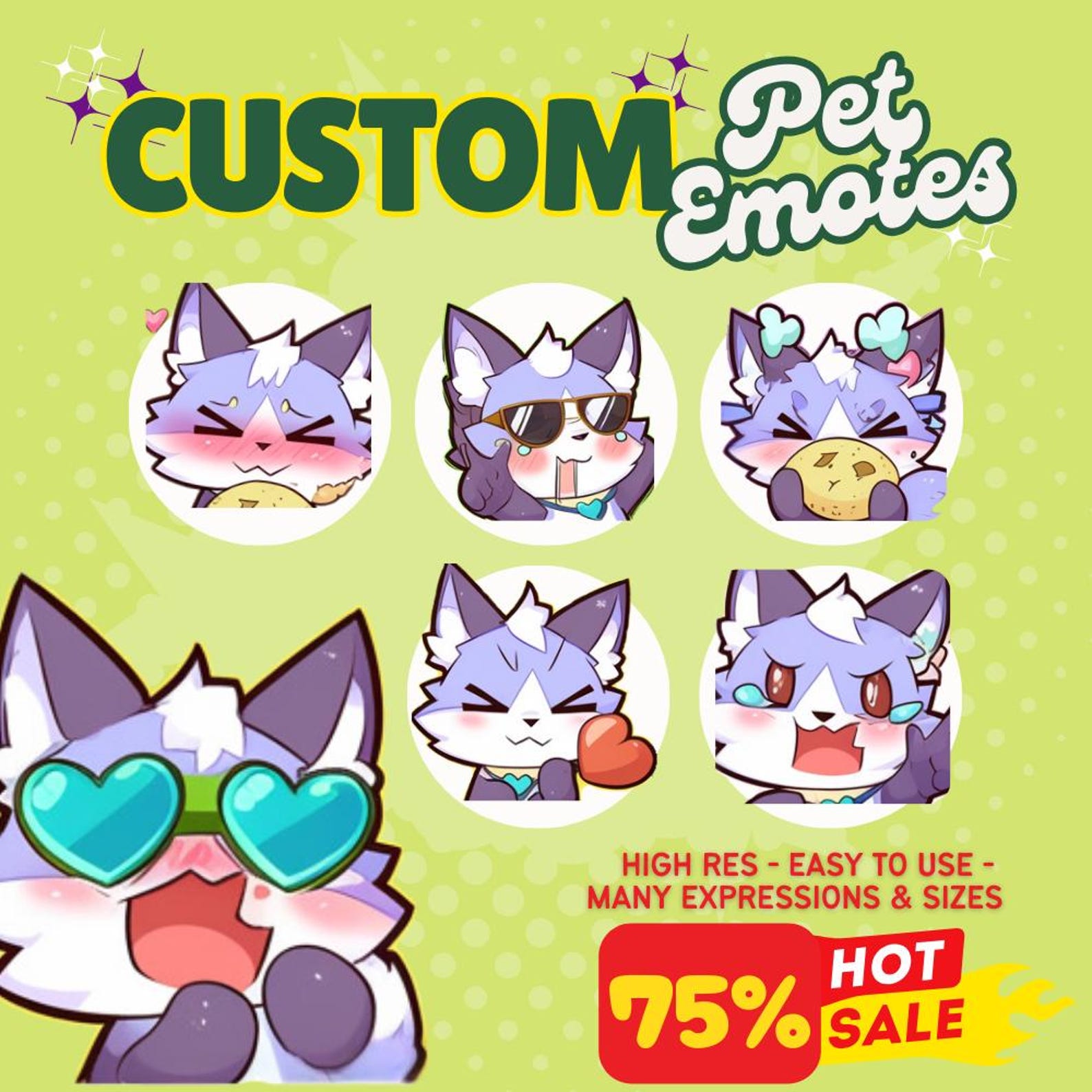 Pets Emote Twitch Emote Youtube Emote Discord Emote Streamer Emote Pet ...