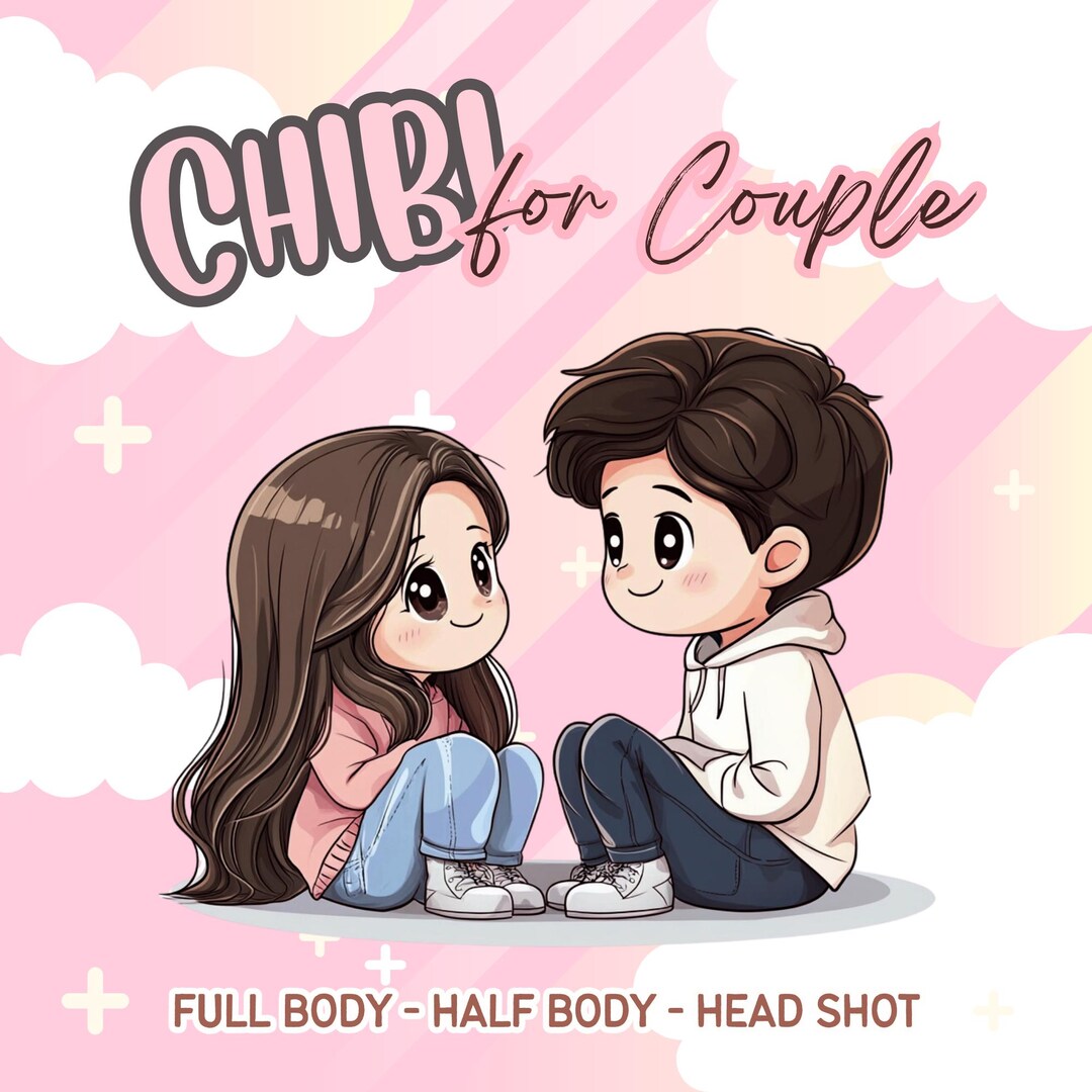 Chibi Couple for Gift Chibi for Mom Gift Cute Chibi for Wedding Gift ...