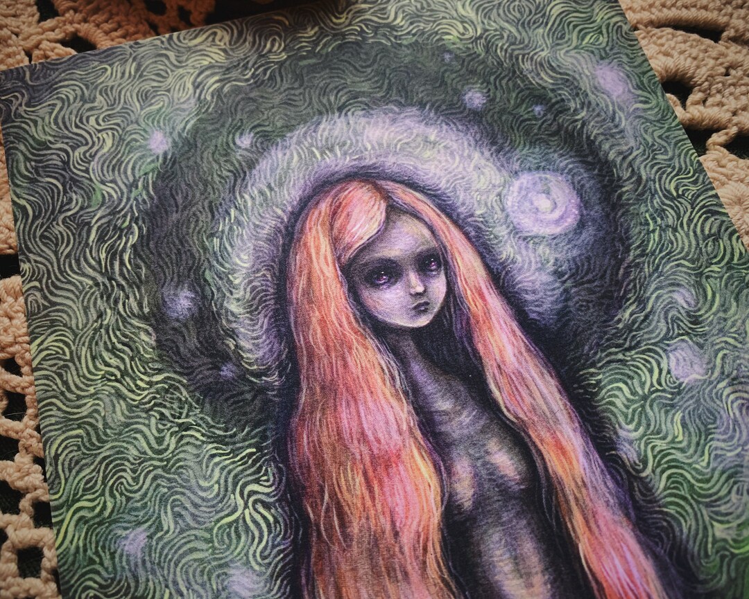 Alien Fae 5x7 Art Print - Etsy