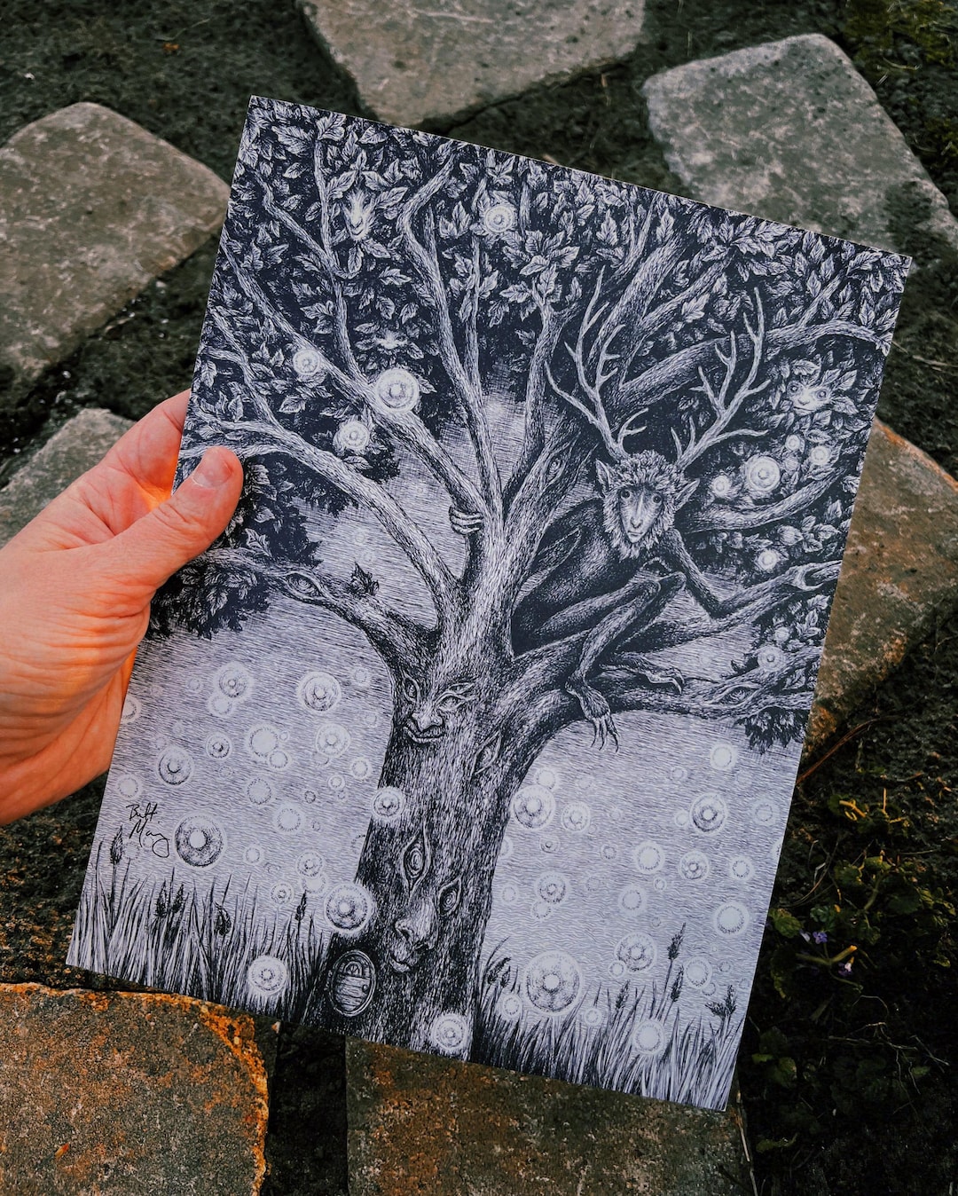 Oak Shadow Elder - 8.5x11 Print - Etsy