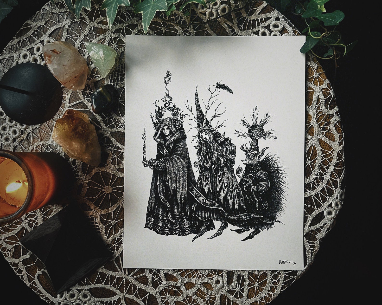 Samhain Faeries - 8.5x11 Print - Etsy