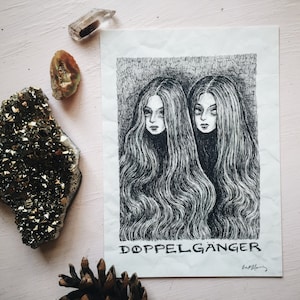 Doppelganger - Omen Collection 5x7 Art Print - Etsy