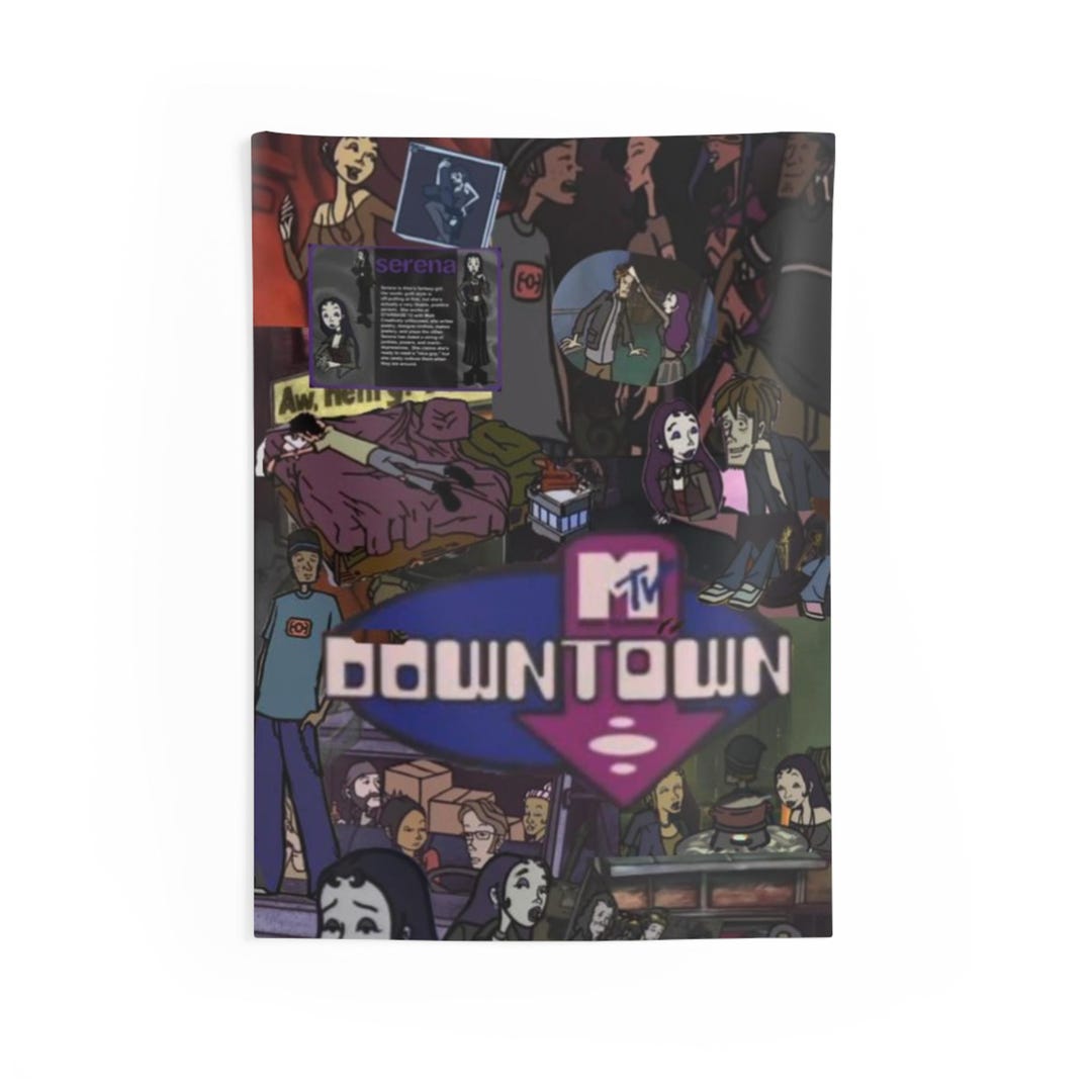 MTV Downtown Tapestry, 90s Teen Room Decor - Etsy