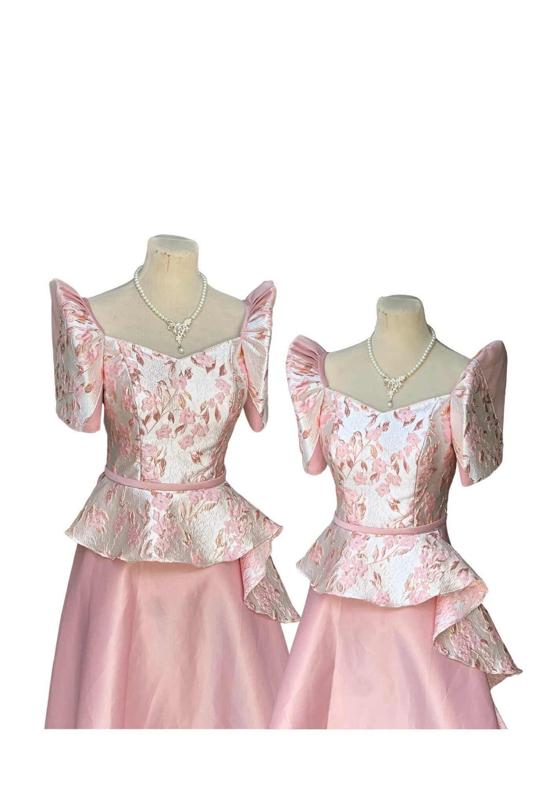 Filipiniana Pink Floral - Etsy