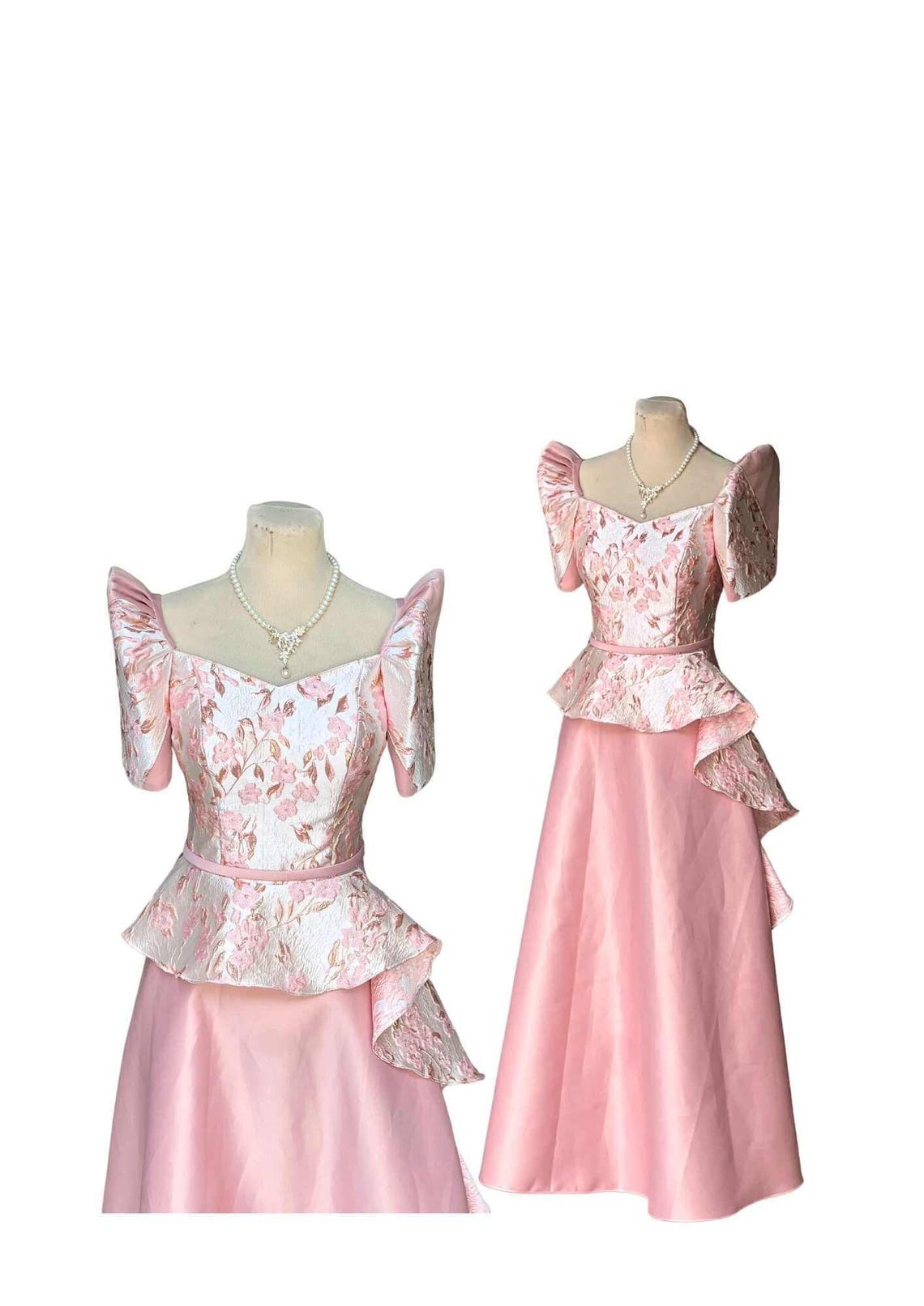 Filipiniana Pink Floral - Etsy