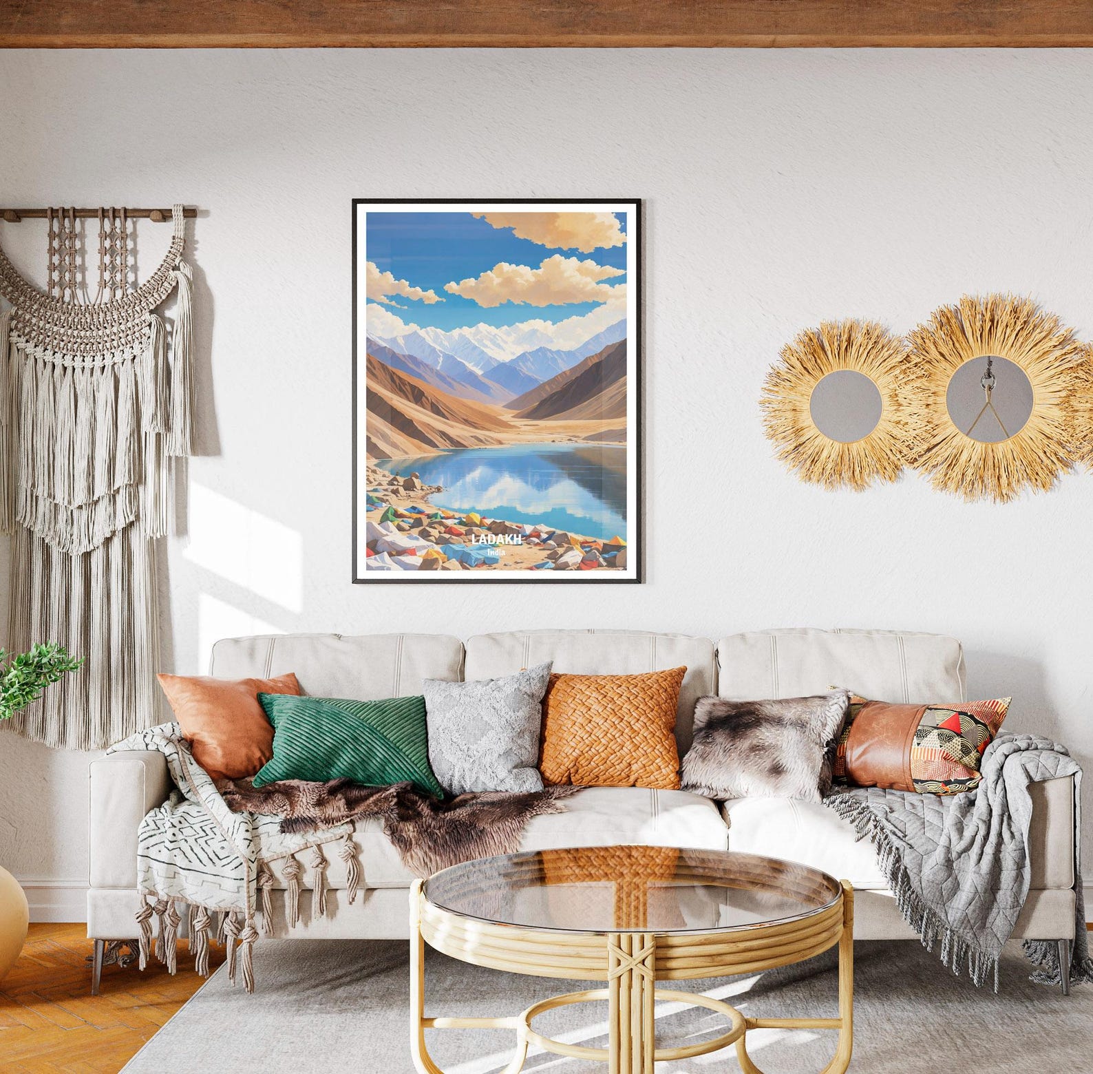 Ladakh India Wall Art Print - Ladakh Himalayas Print, Unique Wall Art ...