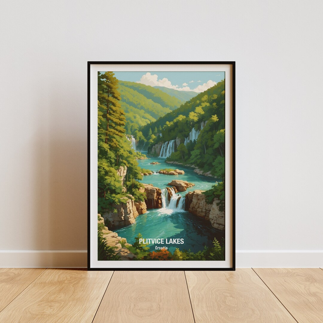 Plitvice Lakes Wall Art Print - Plitvice Lakes Wall Art, National Park ...