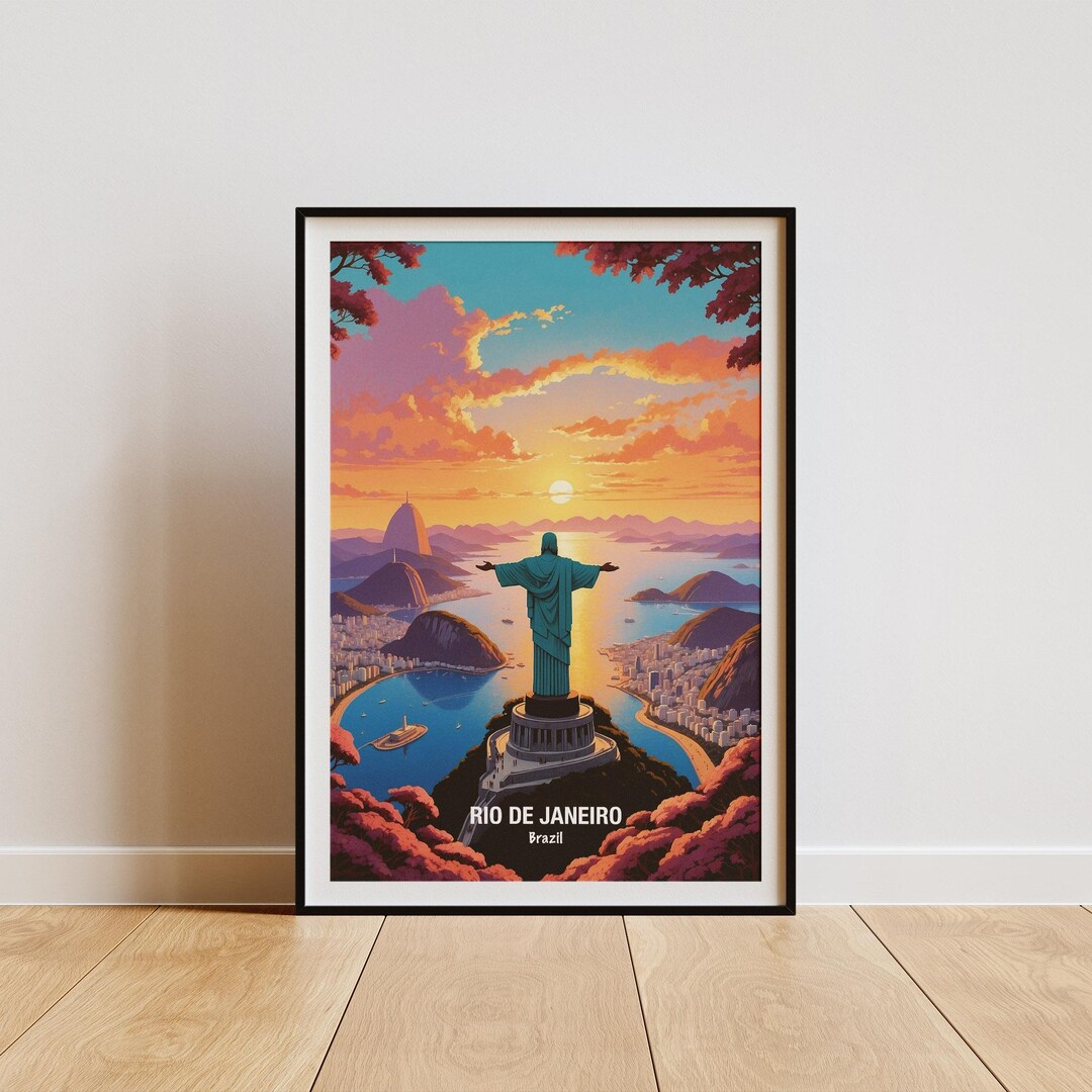 Rio De Janeiro Wall Art Print - Rio De Janeiro Wall Art, Brazilian ...