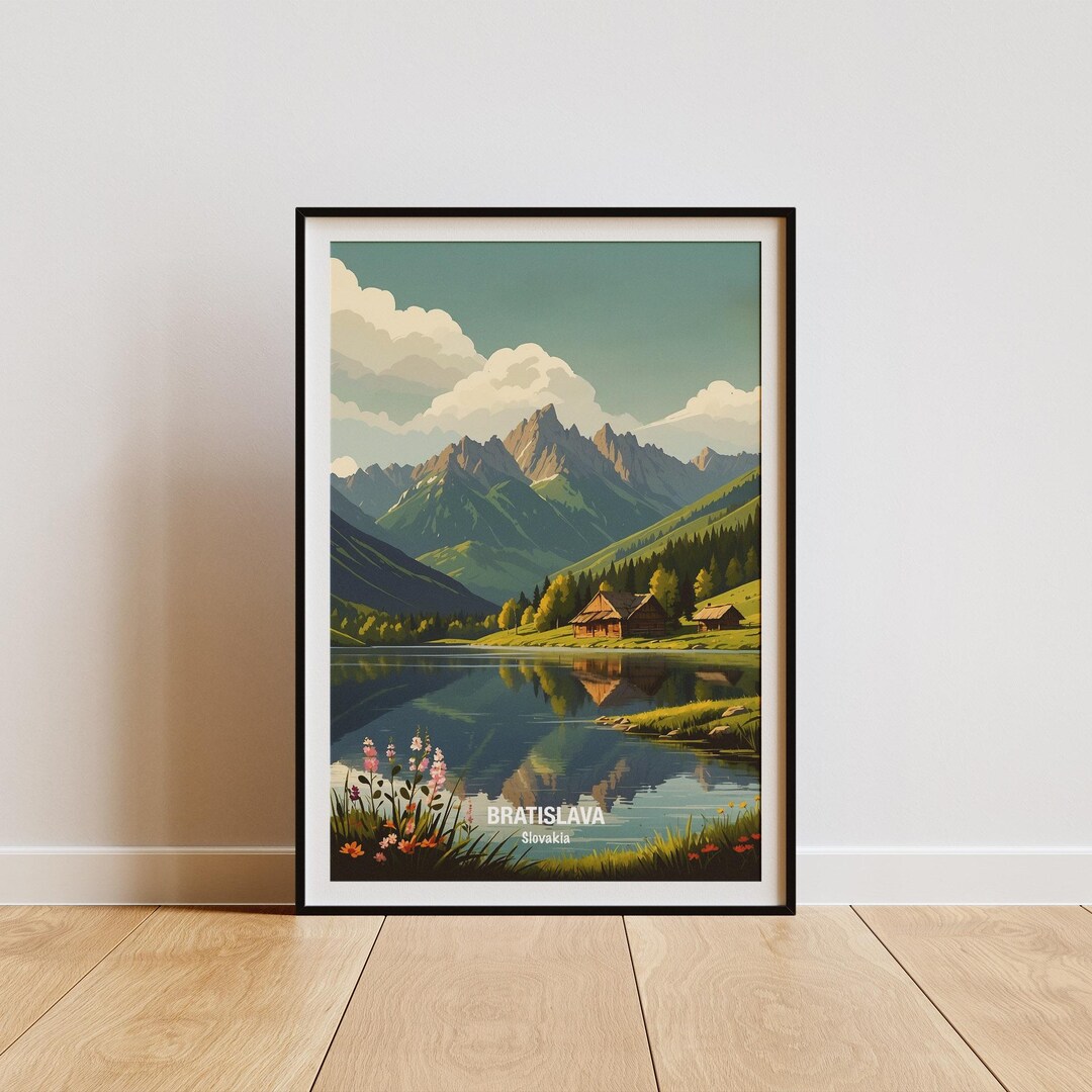 Bratislava Slovakia Wall Art Print - Bratislava Print, City Art, Travel ...