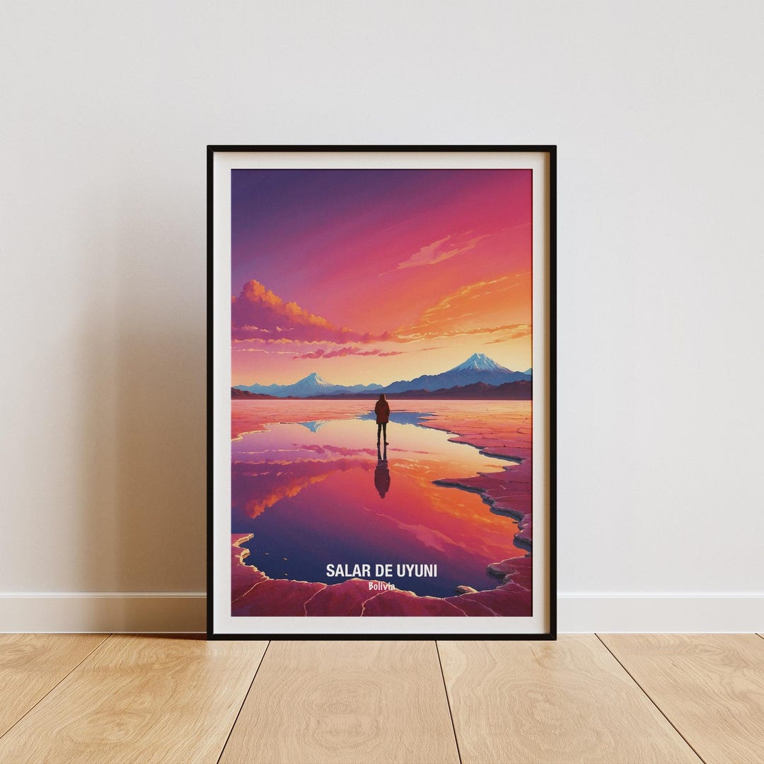 Salar De Uyuni Bolivia Wall Art Print - Bolivia Wall Art, Salt Flat ...
