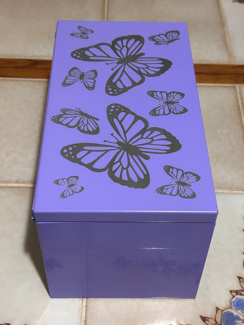Mini Lavender Toolbox Engraved With Butterflies Kobalt/anniversary ...