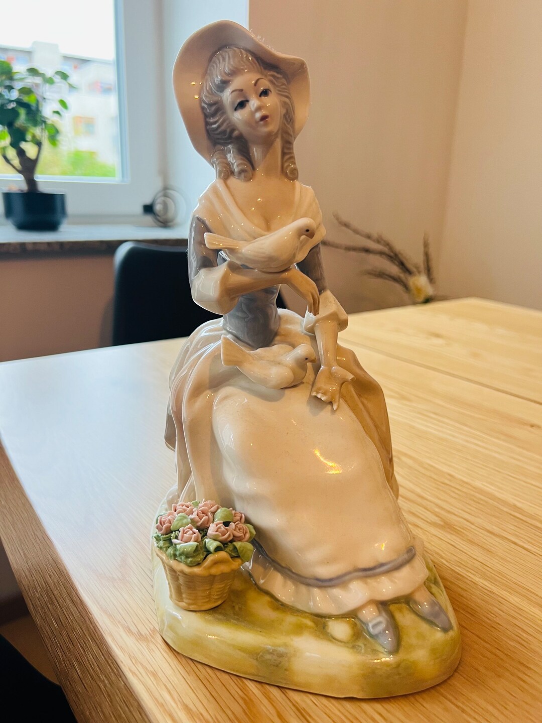 Vintage Spanish Tengra Porcelain Figurine Lady - Etsy