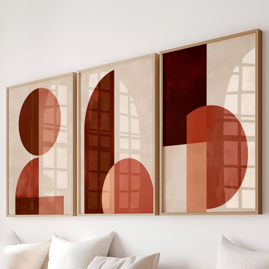 Minimalist Art Set of 3 Wall Art Modern Simple Minimal Gallery Wall Art ...