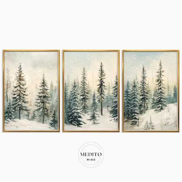 Winter Prints Set of 3 - Etsy