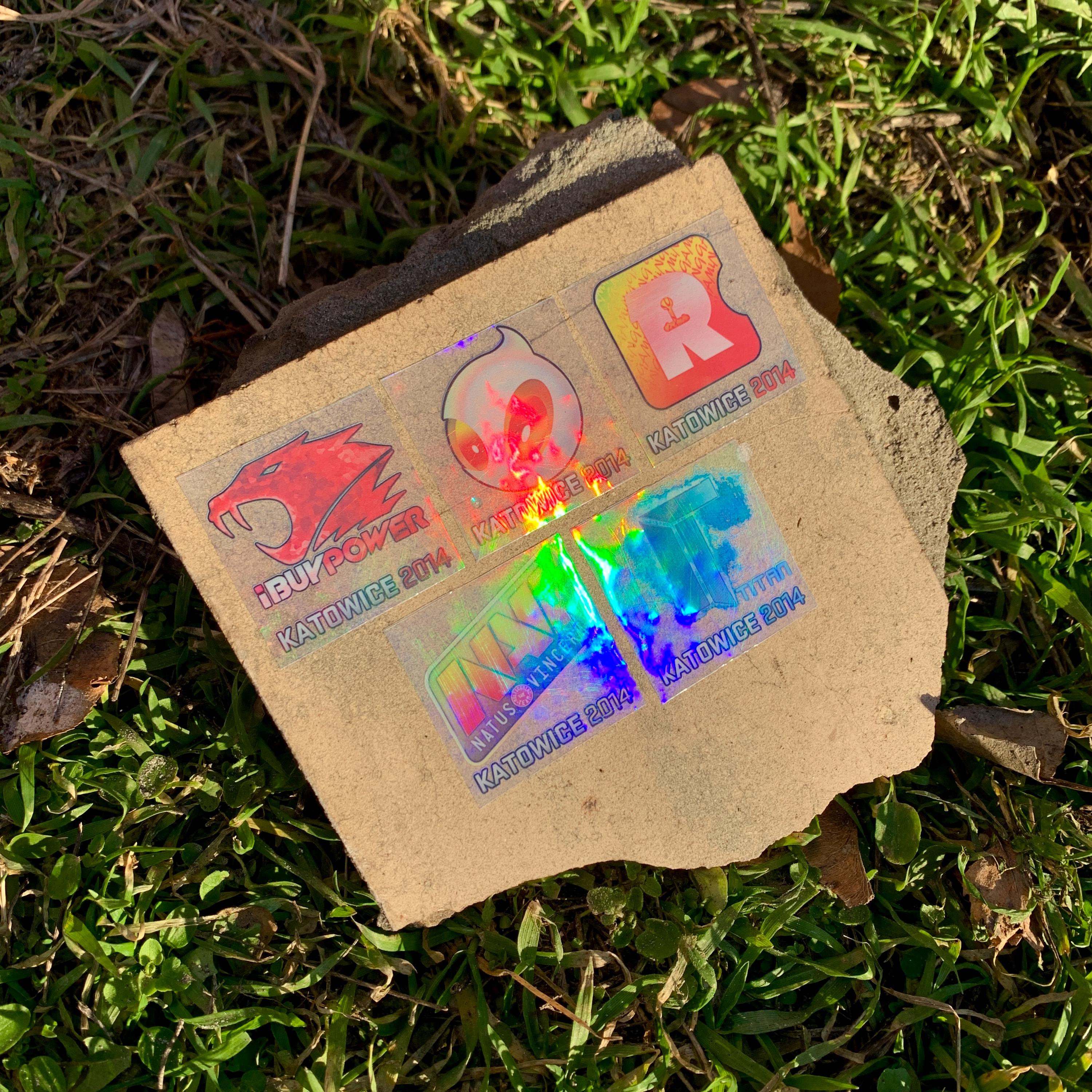 5x Transparent Stickers (holo) | Katowice 2014 | CS2 | Counter Strike 2 ...