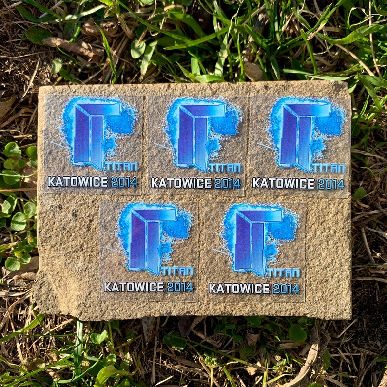 5x Titan Katowice 2014 | Transparent Sticker Pack | CS2 | Counter ...