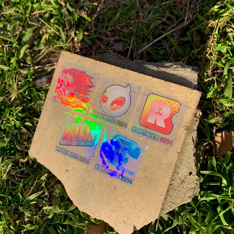 5x Transparent Stickers (holo) | Katowice 2014 | CS2 | Counter Strike 2 ...