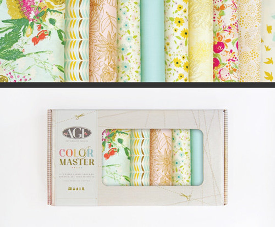 Gentle Spring Bundle No 16 - Color Master 10 Fat Quarter Bundle From ...