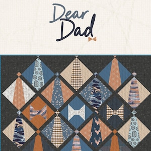 Dear Dad Quilt Kit - Free Shipping - AGF - 65" X 65" - Pattern & Fabric ...