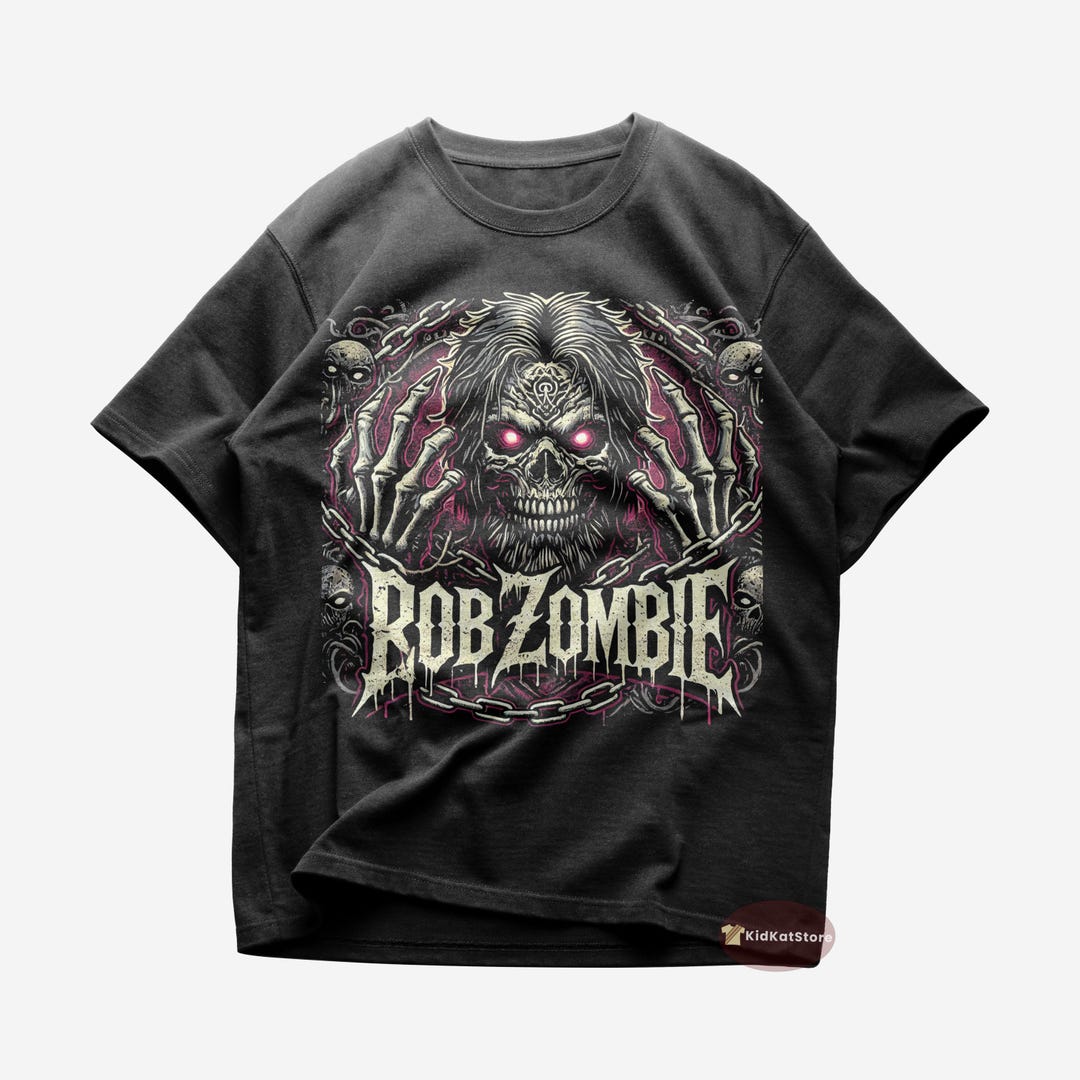 Rob Zombie T-shirt Living Dead Girl Rob Zombie Merch Unisex Rock Tee ...