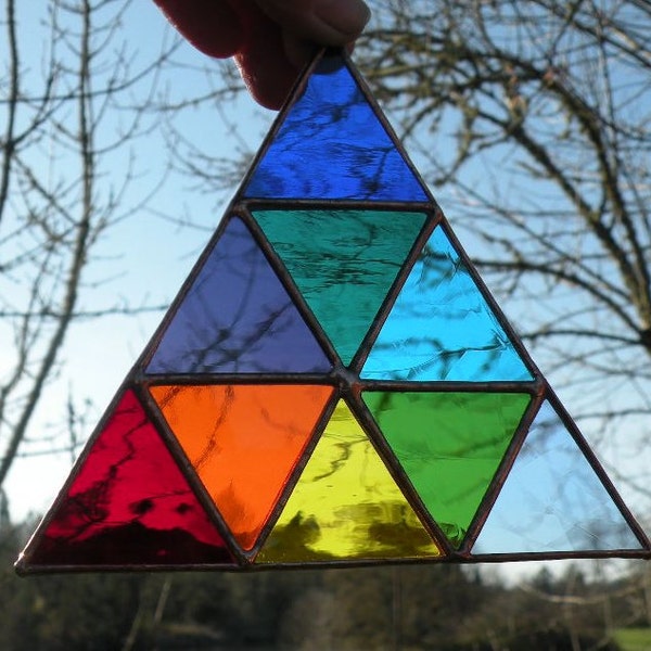 Stained Glass Window Triangle - Etsy