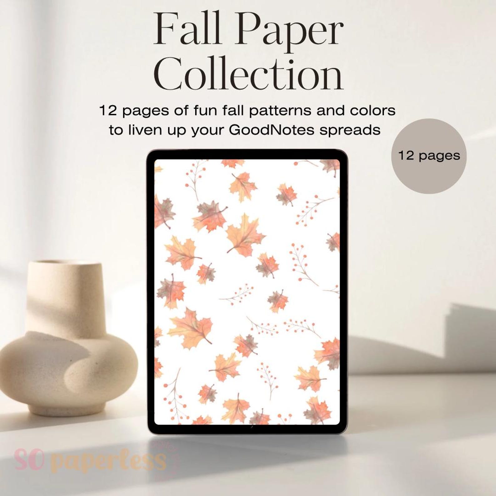 Fall Paper Collection 12 Digital Papers - Etsy