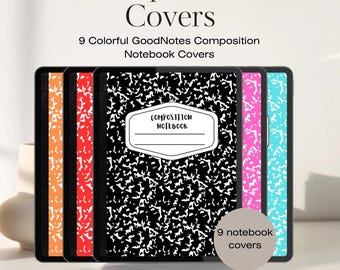 Digital Notebook Covers Composition Book Goodnotes & Notability Covers ...