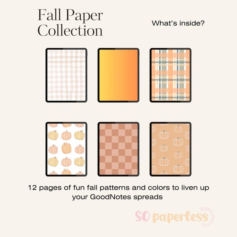 Fall Paper Collection 12 Digital Papers - Etsy