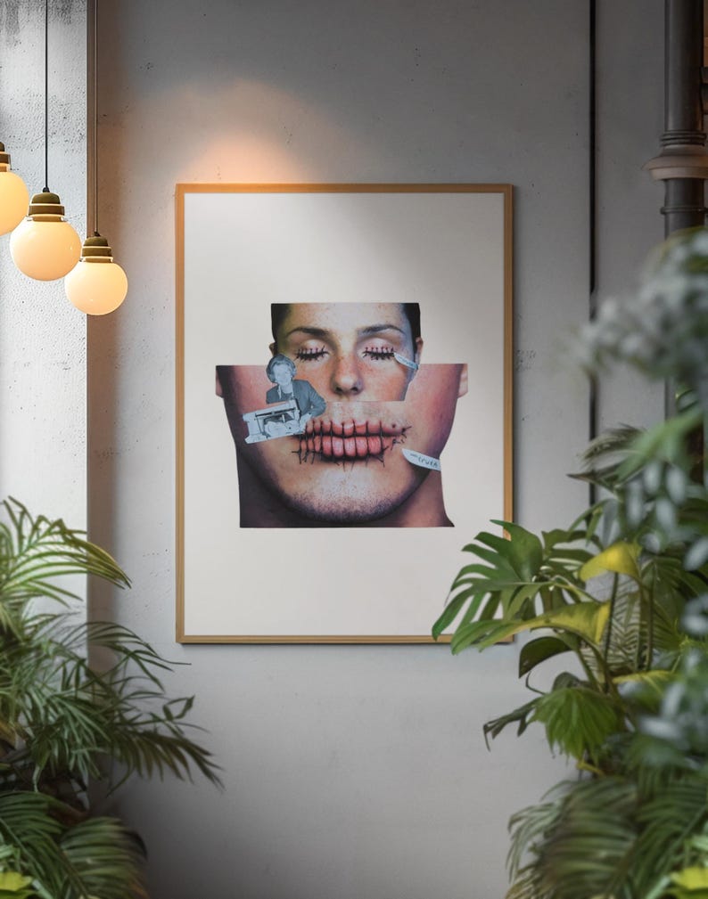 Handmade Surrealist Collage Digital Art – Post-truth World Commentary ...