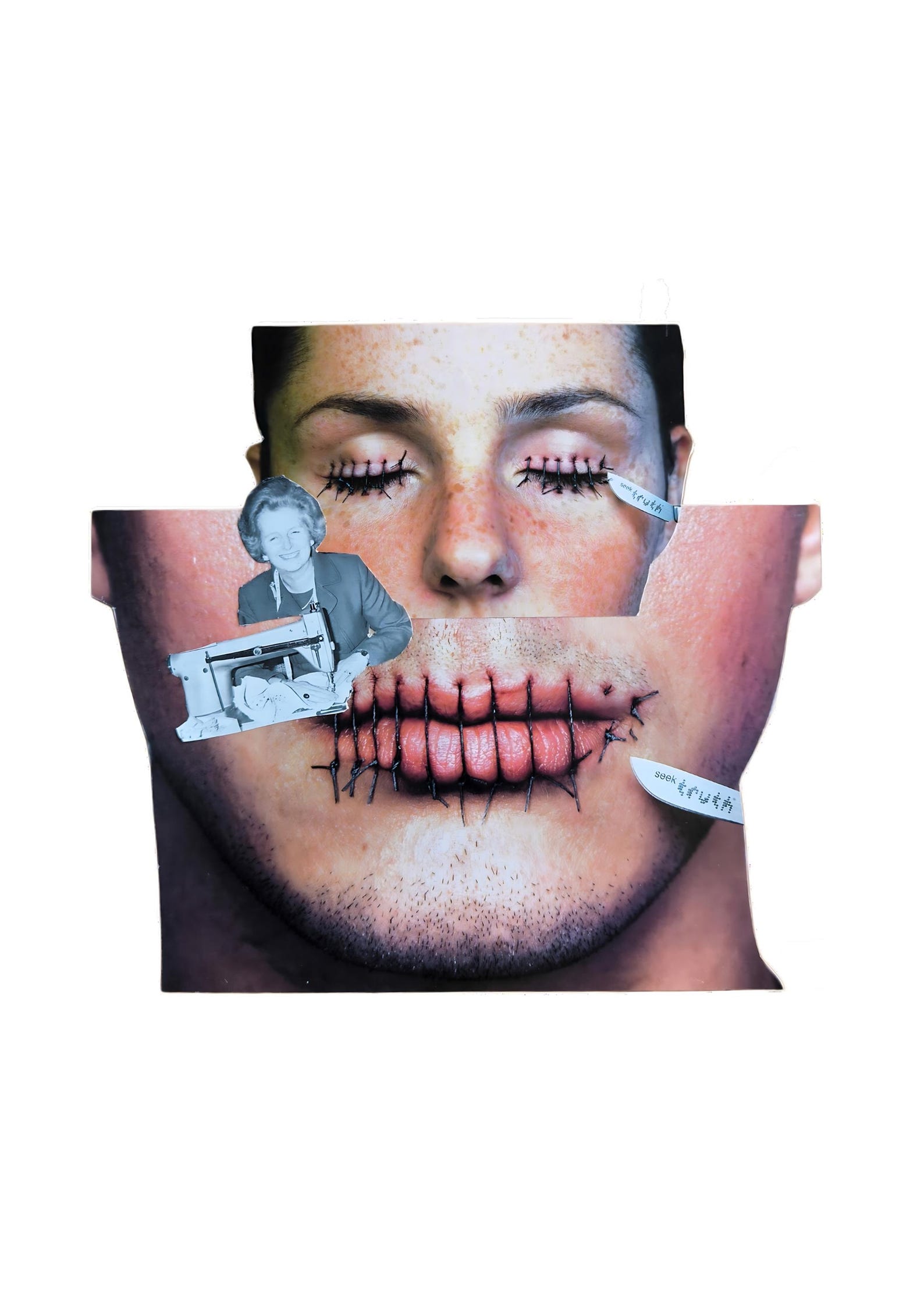 Handmade Surrealist Collage Digital Art – Post-truth World Commentary ...