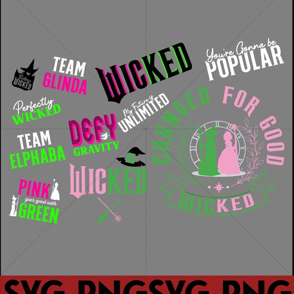 Wicked Glinda Elphaba Svg - Etsy
