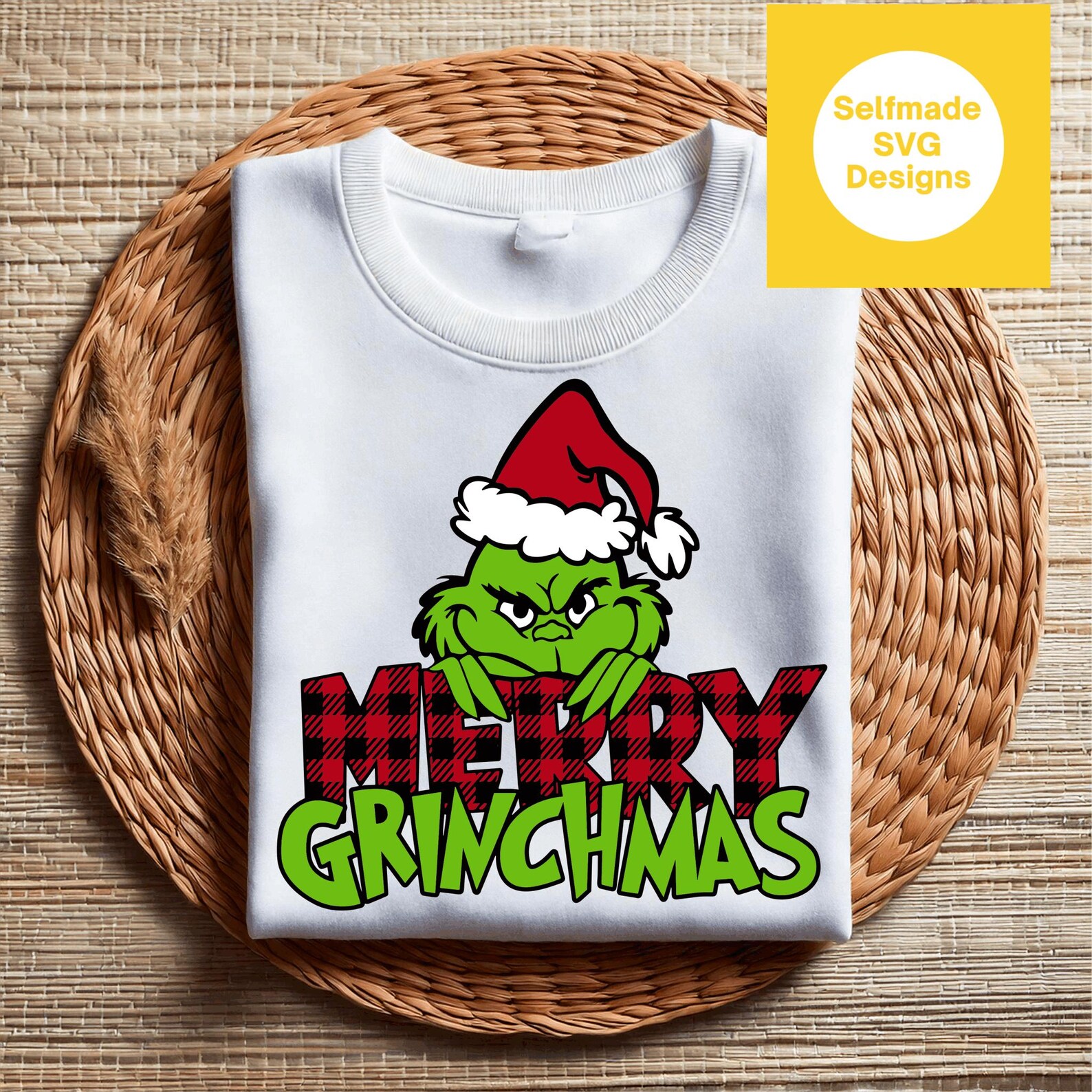 Merry Grinchmas SVG and PNG Files Clipart, Christmas Print SVG, Digital ...