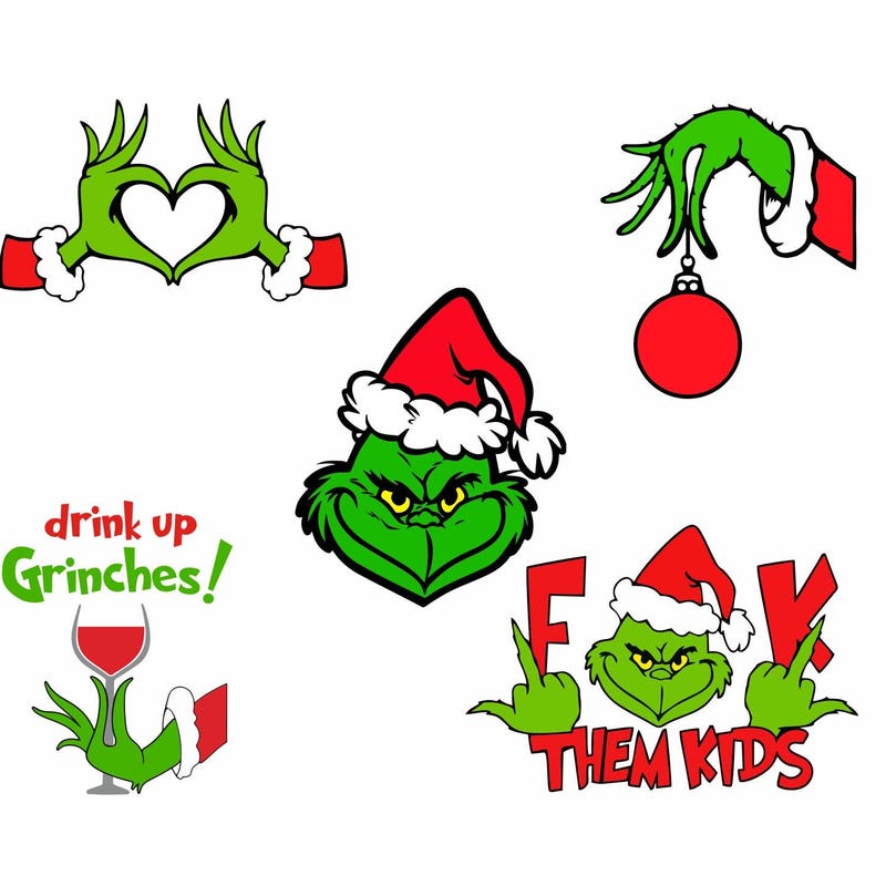 Grinch Christmas Svg - Etsy