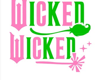 Wicked Movie SVG Wicked PNG Wicked Vinyl Wicked Cricut Elphaba Glinda ...