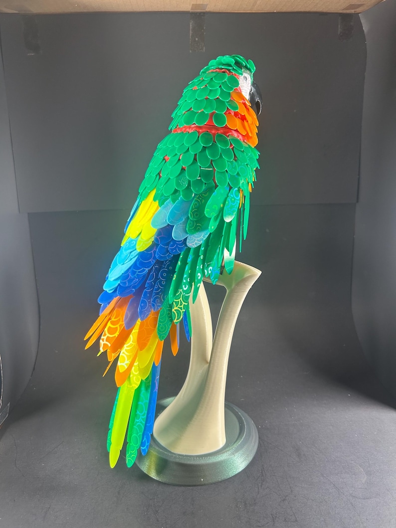 Macaw Statue 3D Printed - Etsy