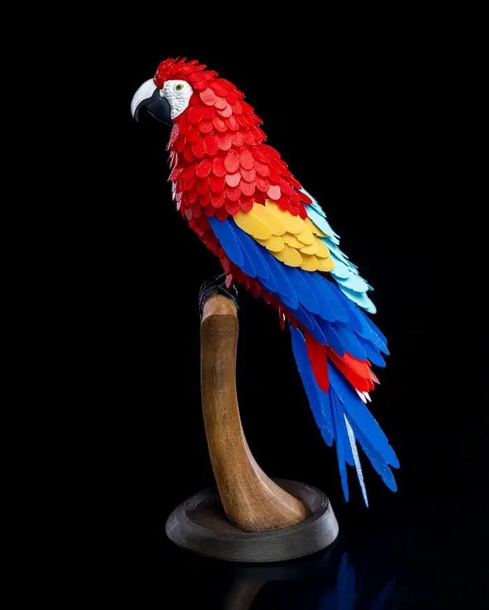 Macaw Statue 3D Printed - Etsy UK