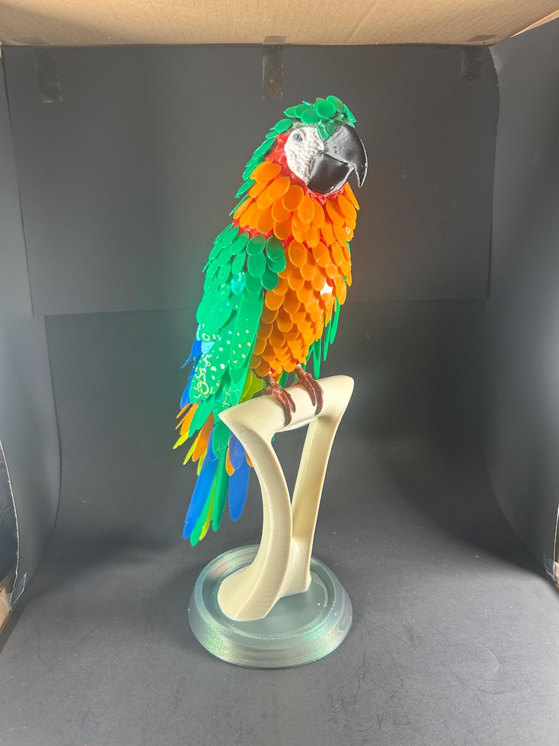 Macaw Statue 3D Printed - Etsy
