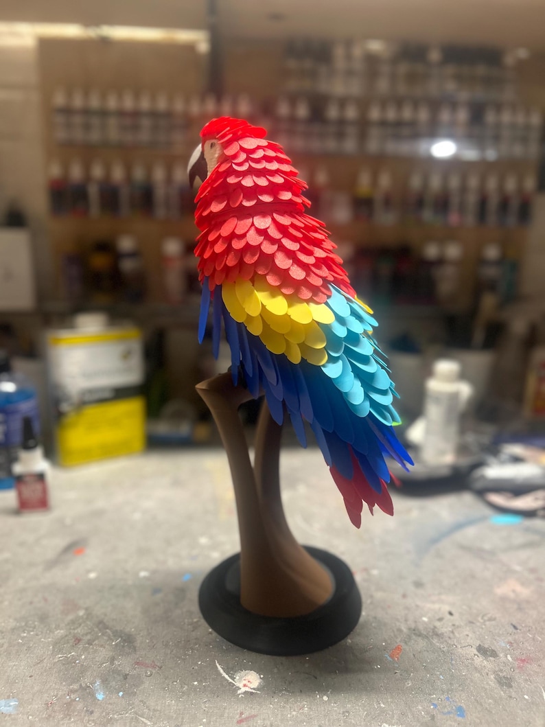 Macaw Statue 3D Printed - Etsy UK