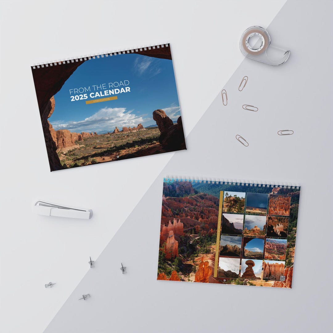 Scenic Wall Calendar, Nature Photography Calendar, Rustic Wall Decor ...