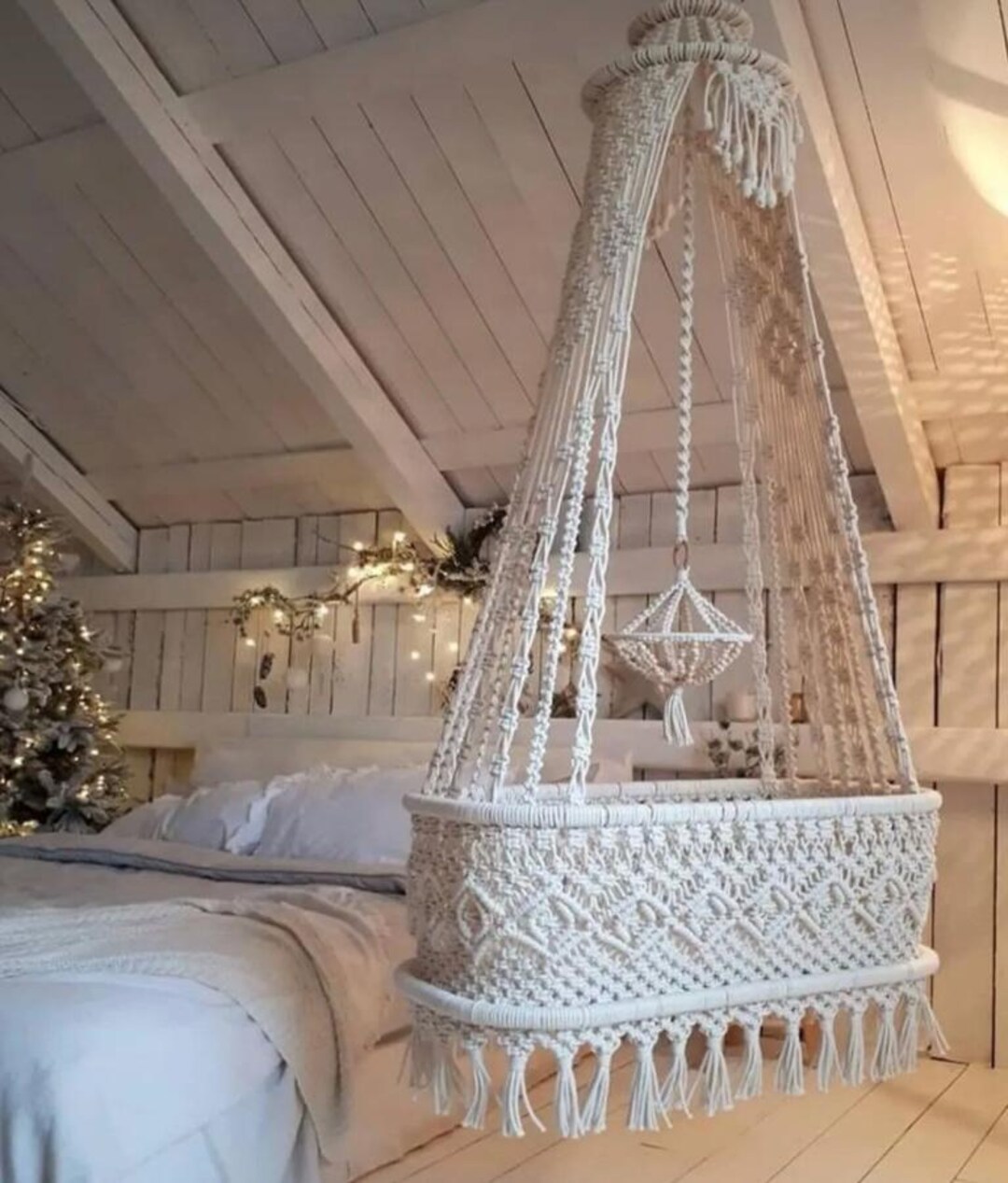 Macrame Cradle, Macrame Swing, Baby Cradle, Swing, Cradle, Macrame ...