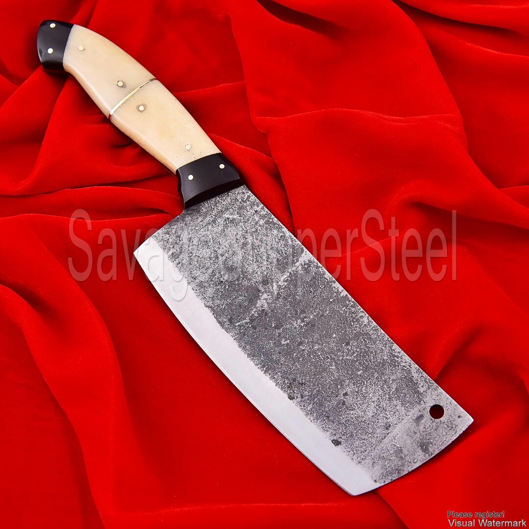 Cleaver Knife Custom Handmade Knives Kitchen Chef Knife Gift for Mom ...