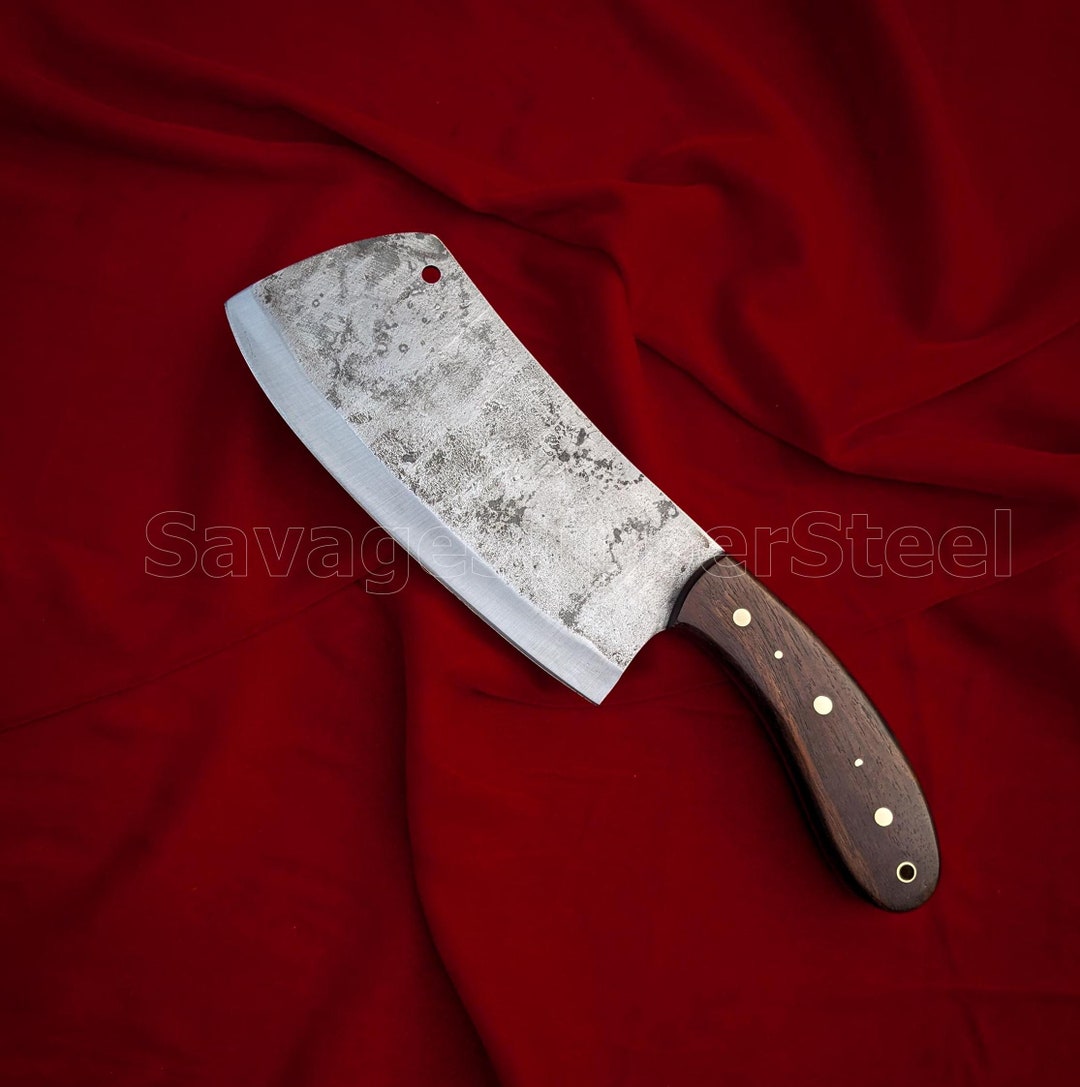 Personalized Handmade Cleaver Kitchen Cleaver Curve Handle Gift for ...