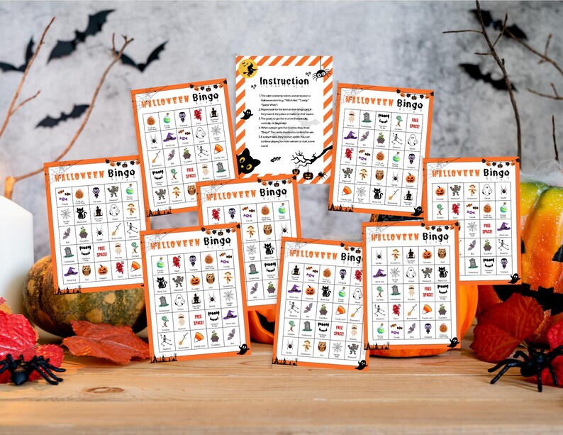 Halloween Bingo, Halloween Games, Halloween Party, Halloween Bingo ...