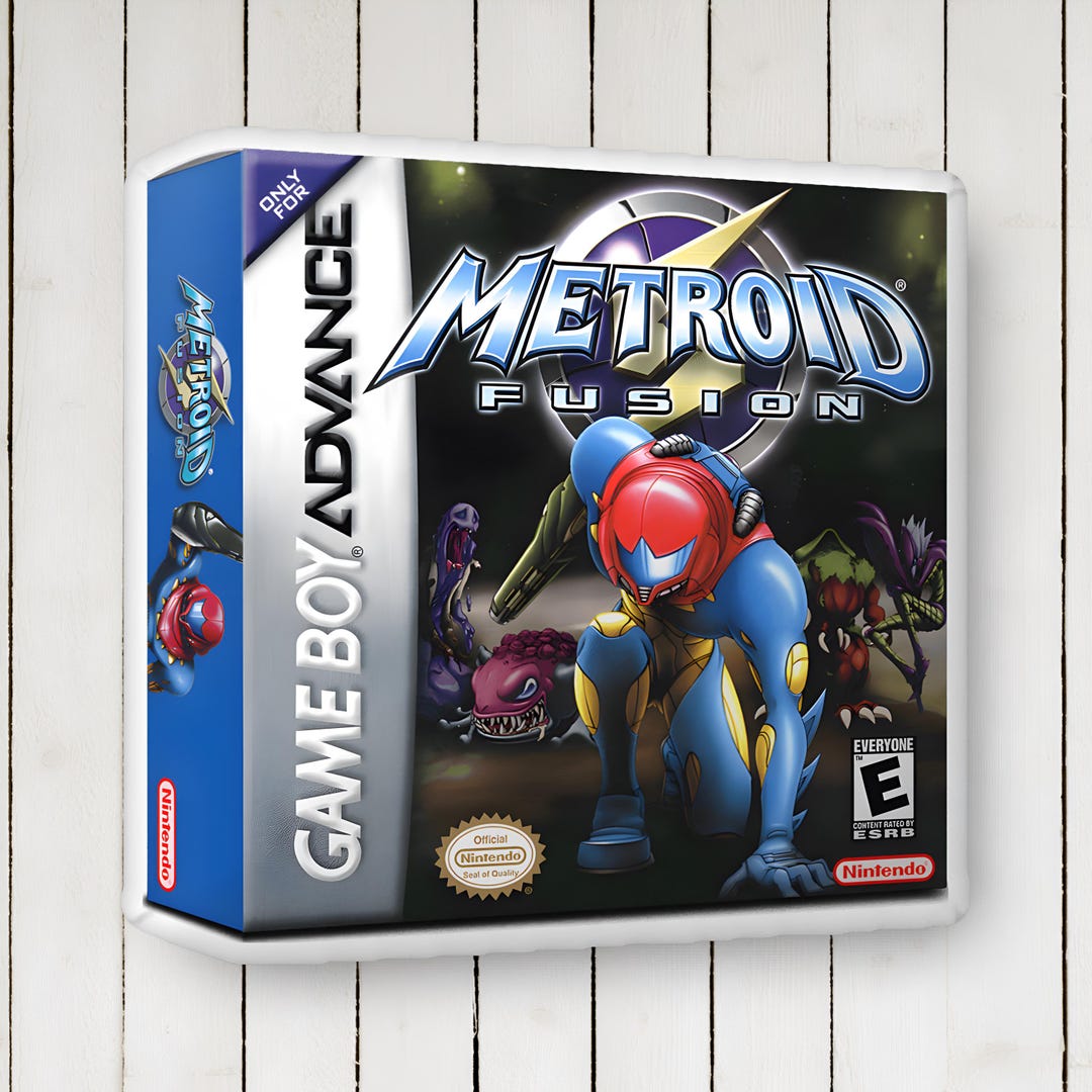 Plush Pillow, Metroid Fusion, Gameboy Advance - Etsy