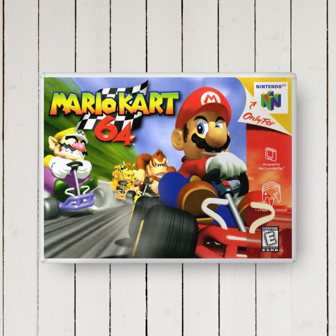 Mario Kart Nintendo 64 Box Art Plush Pillow - Etsy