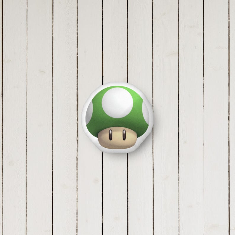 1-up Mushroom Plush | Super Mario Inspired | Handmade Soft Toy | Video ...