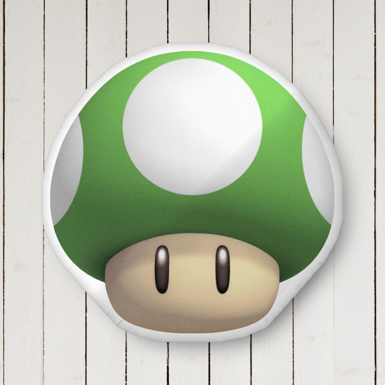 1-up Mushroom Plush | Super Mario Inspired | Handmade Soft Toy | Video ...