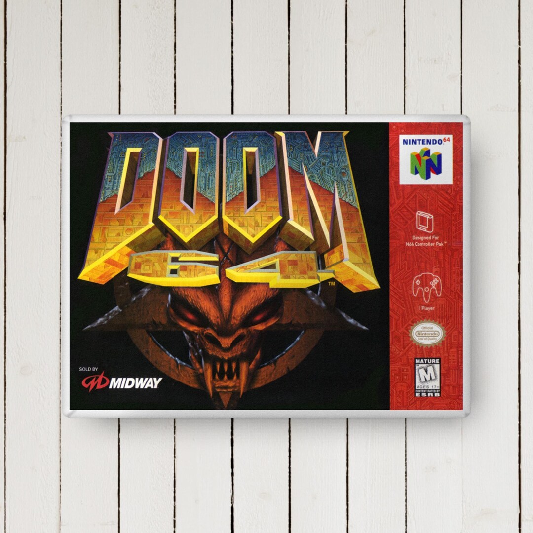 Doom 64 Nintendo 64 Box Art Plush Pillow - Etsy